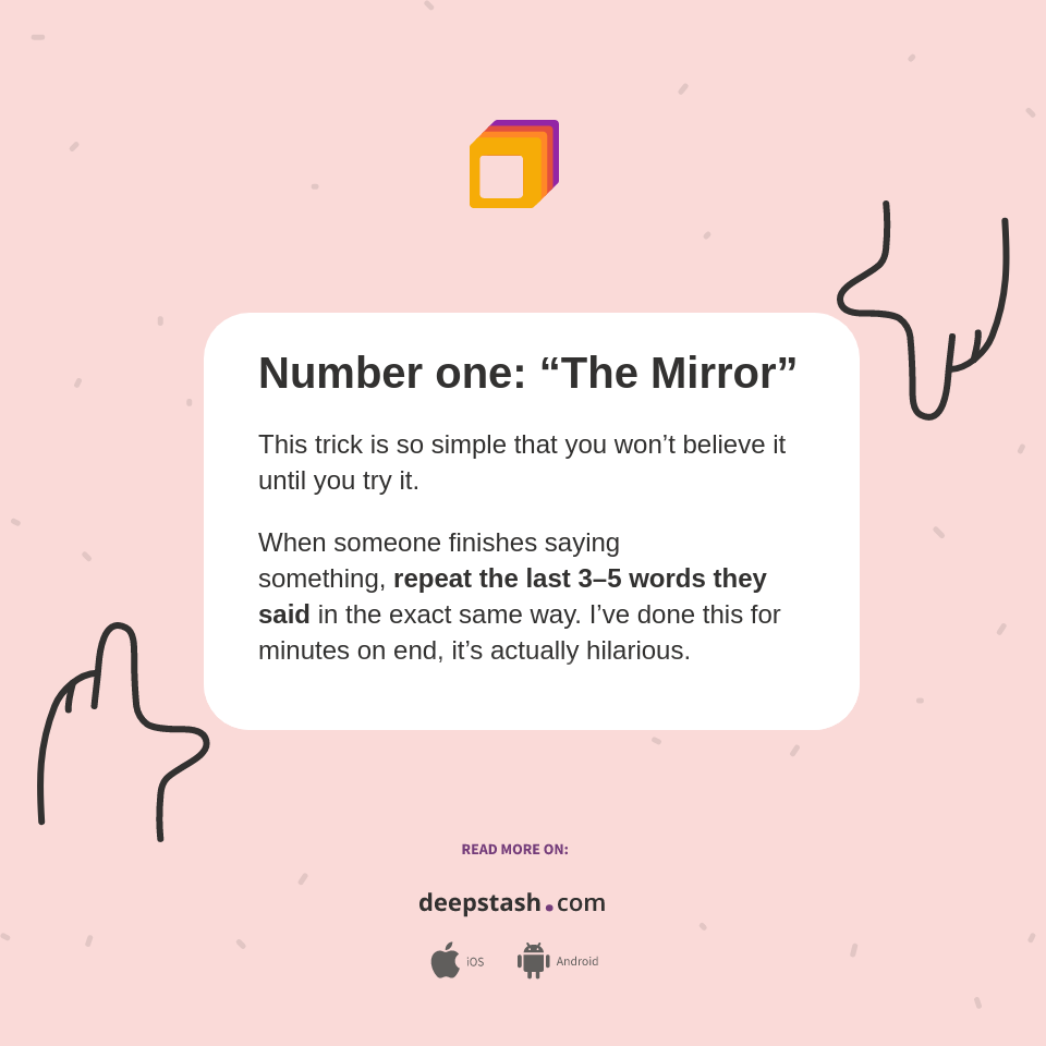 Number one: “The Mirror” - Deepstash