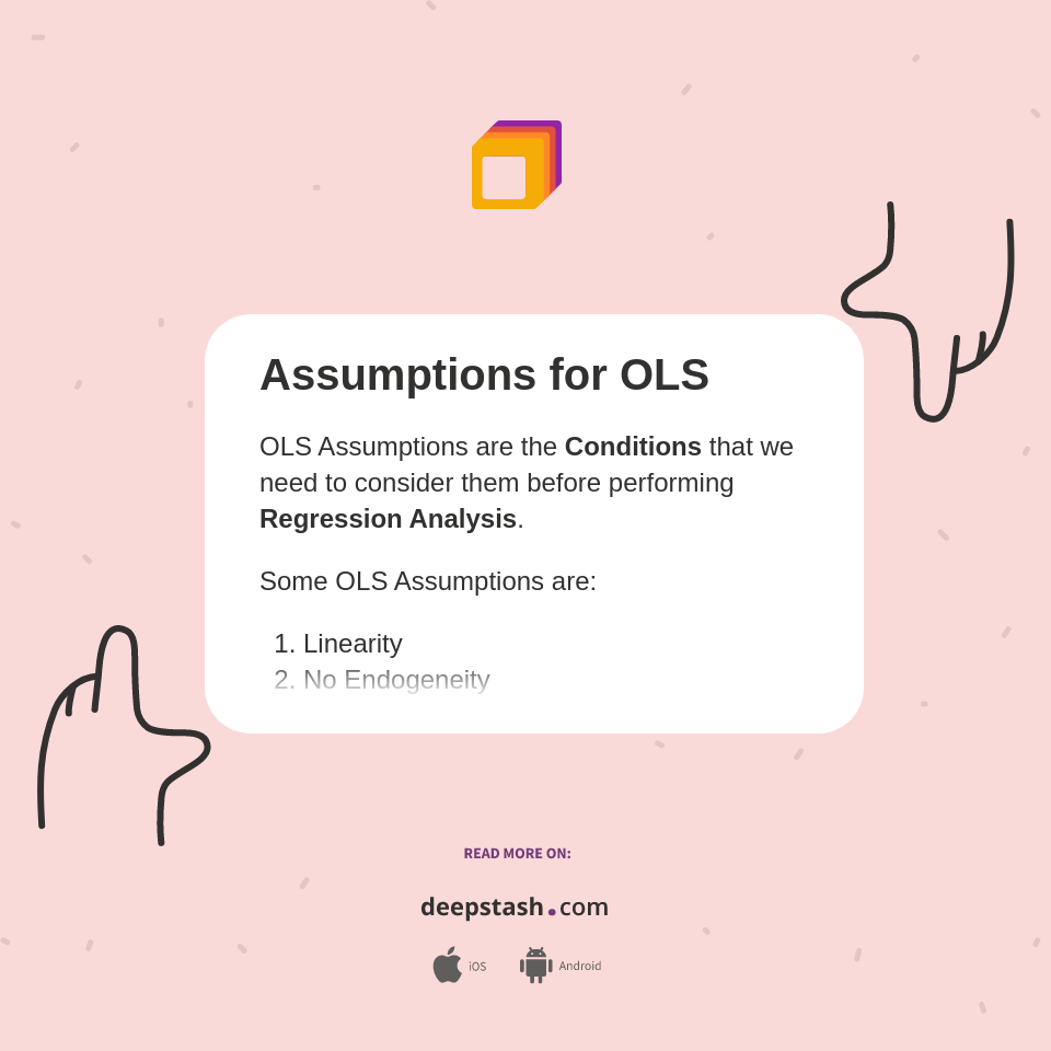 Assumptions for OLS - Deepstash