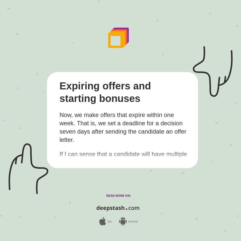 Expiring offers and starting bonuses - Deepstash