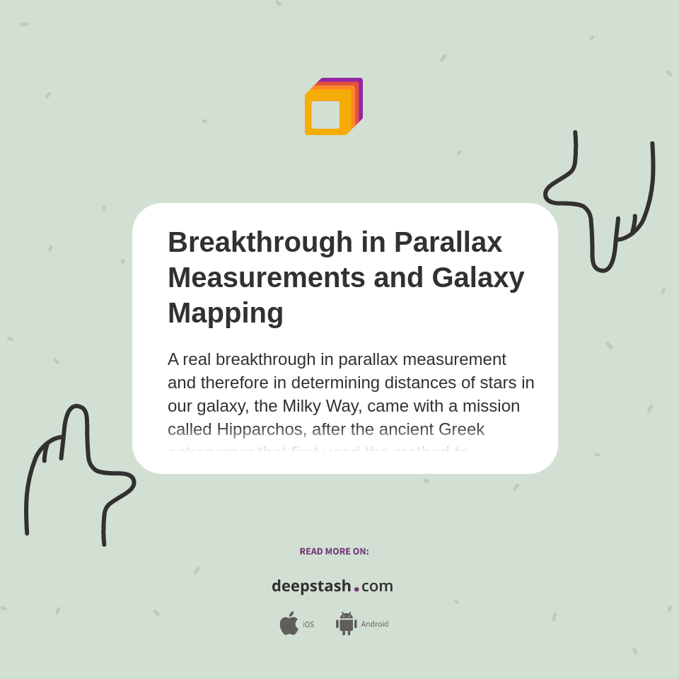 Breakthrough in Parallax Measurements and Galaxy Mapping - Deepstash