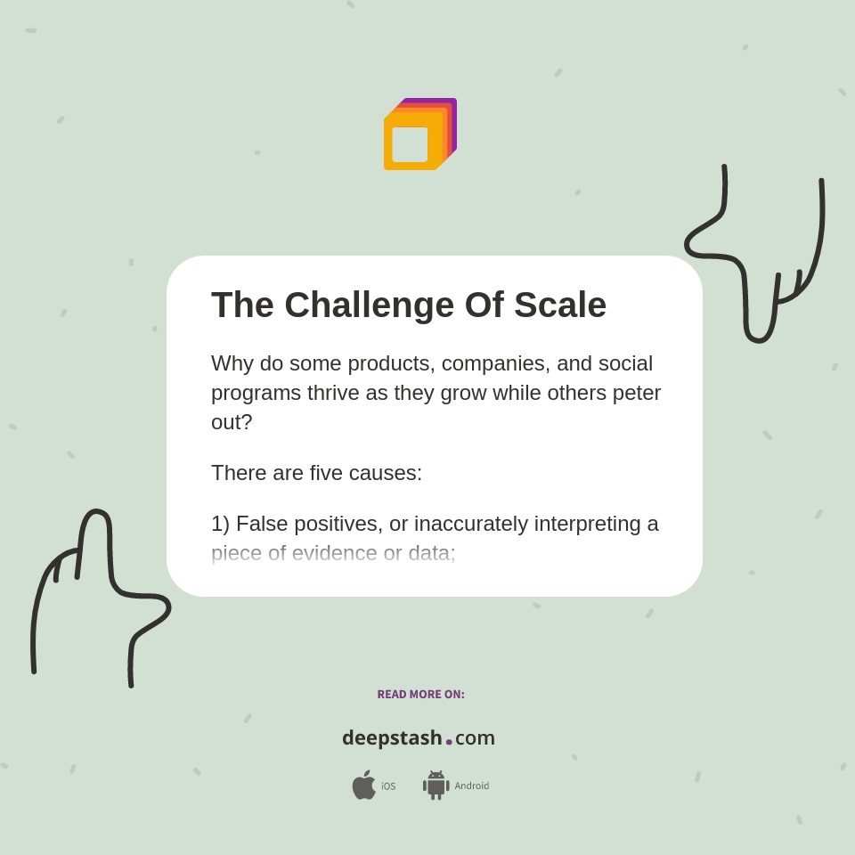 The Challenge Of Scale - Deepstash