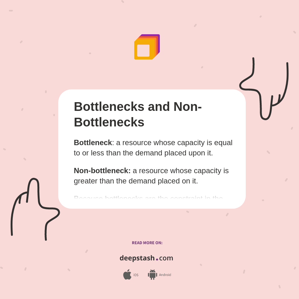 Bottlenecks and Non-Bottlenecks - Deepstash