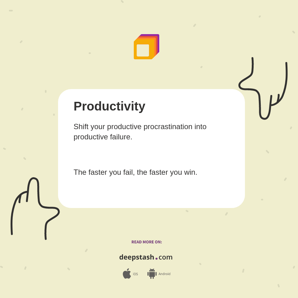 Productivity - Deepstash