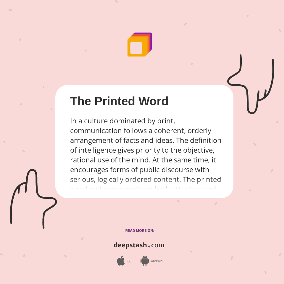 The Printed Word - Deepstash