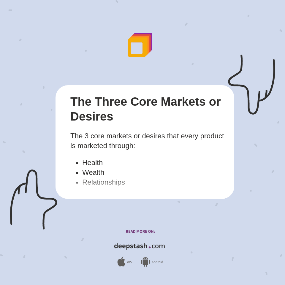 The Three Core Markets or Desires - Deepstash