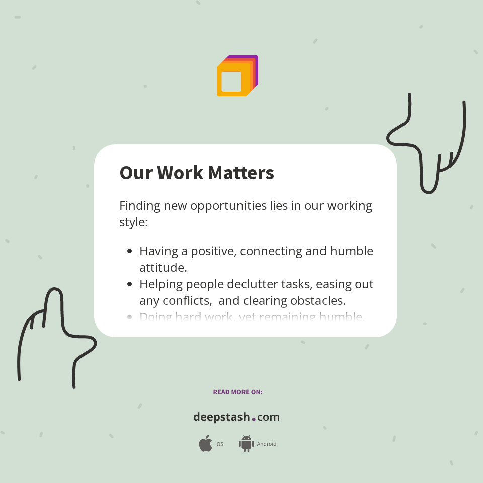 Our Work Matters - Deepstash