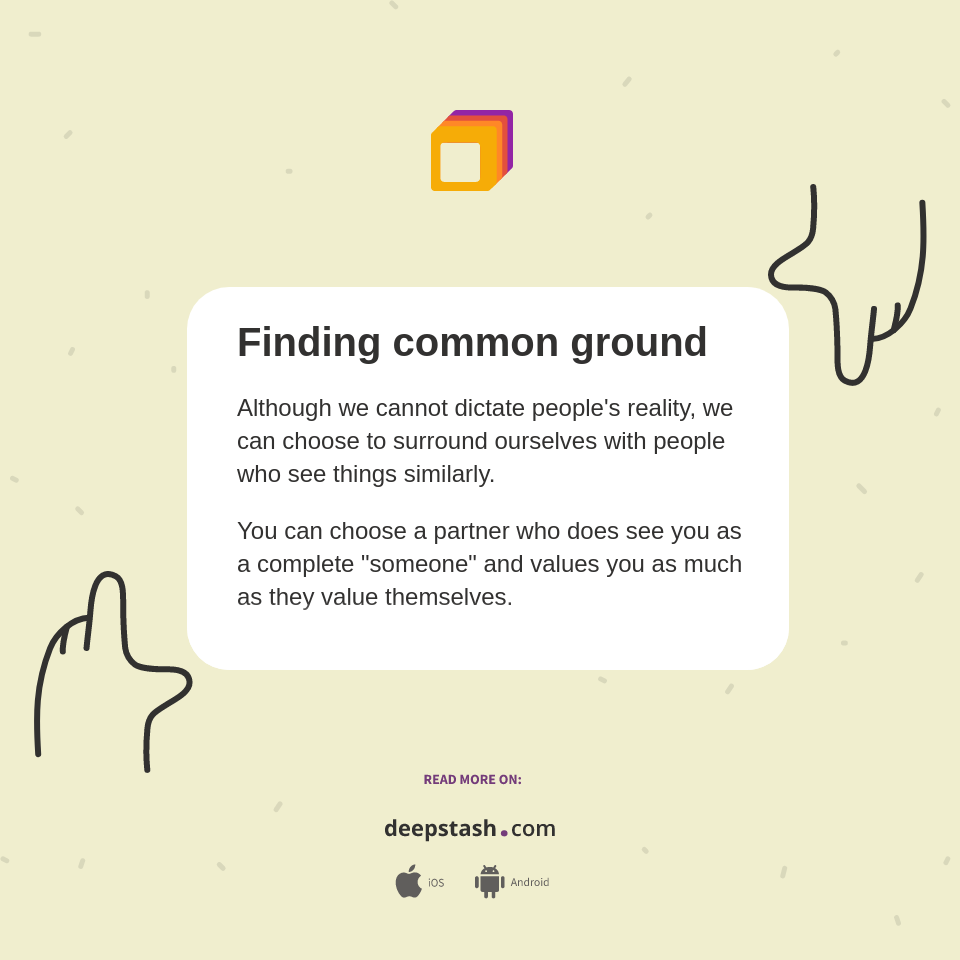 Finding common ground - Deepstash