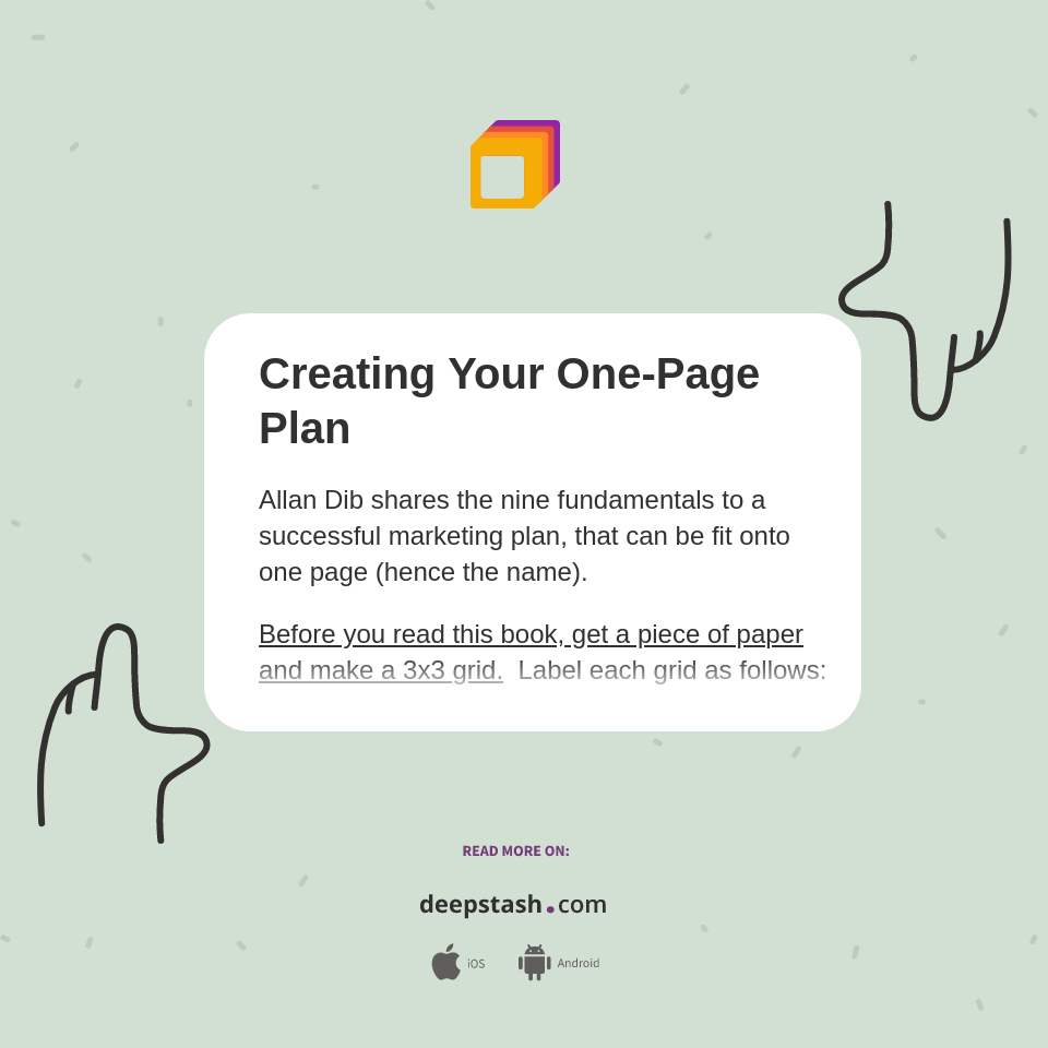 Creating Your One-Page Plan - Deepstash