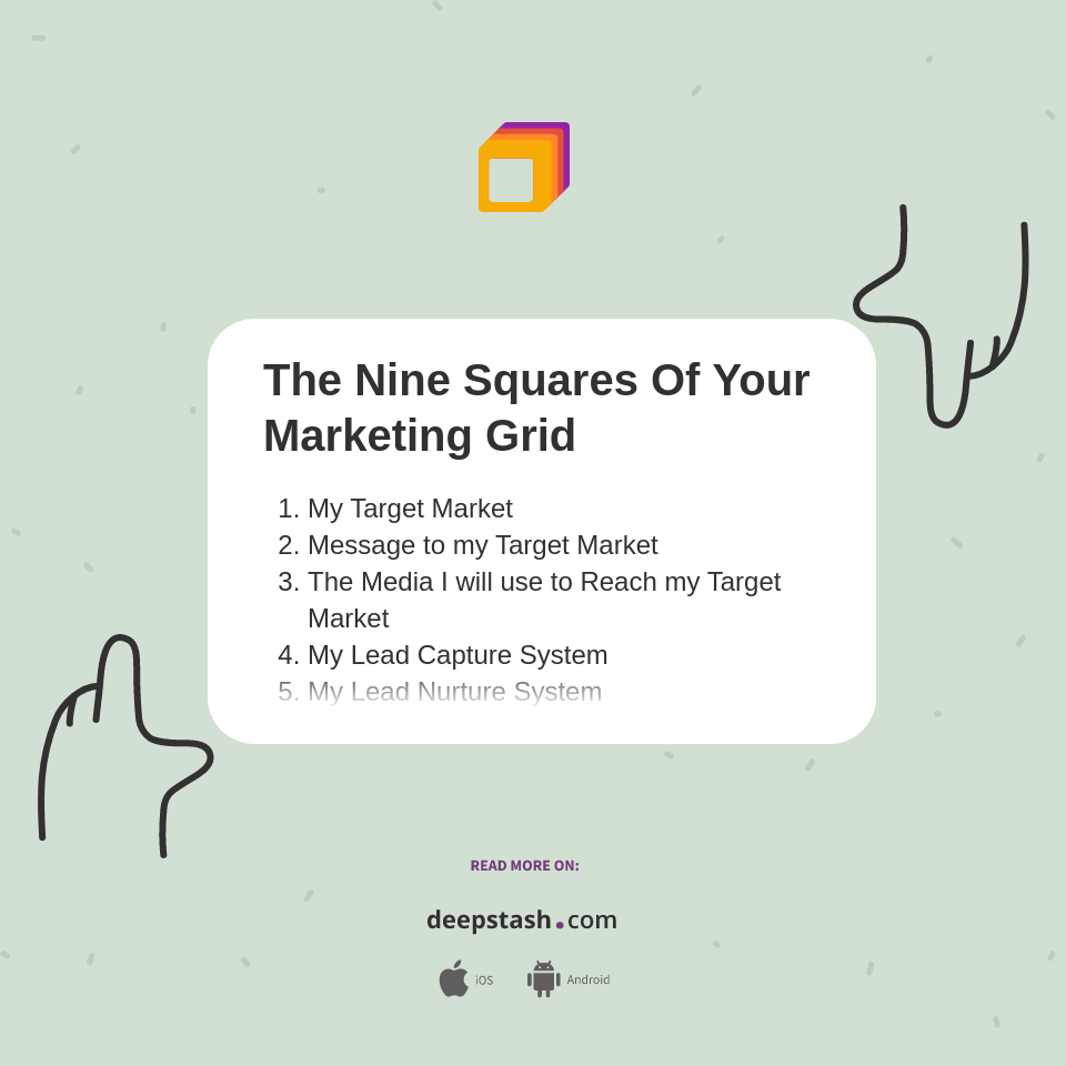 The Nine Squares Of Your Marketing Grid - Deepstash