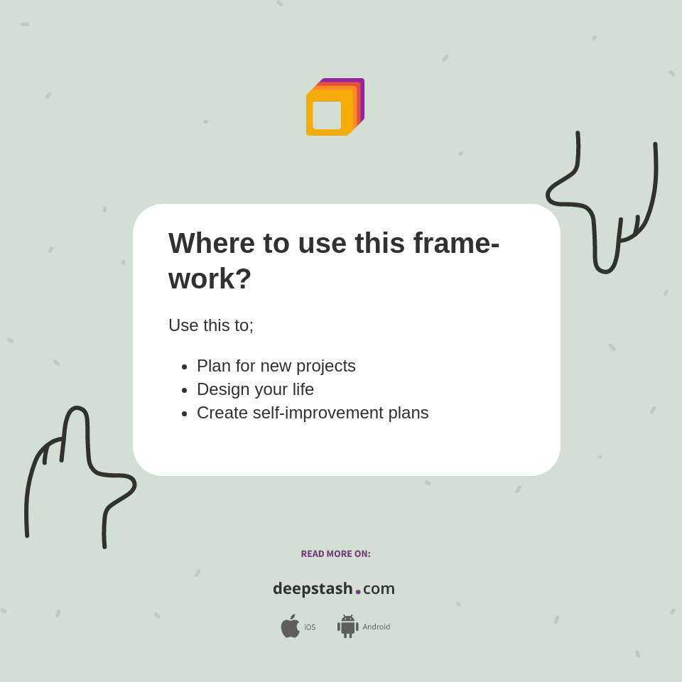 Where to use this frame-work? - Deepstash