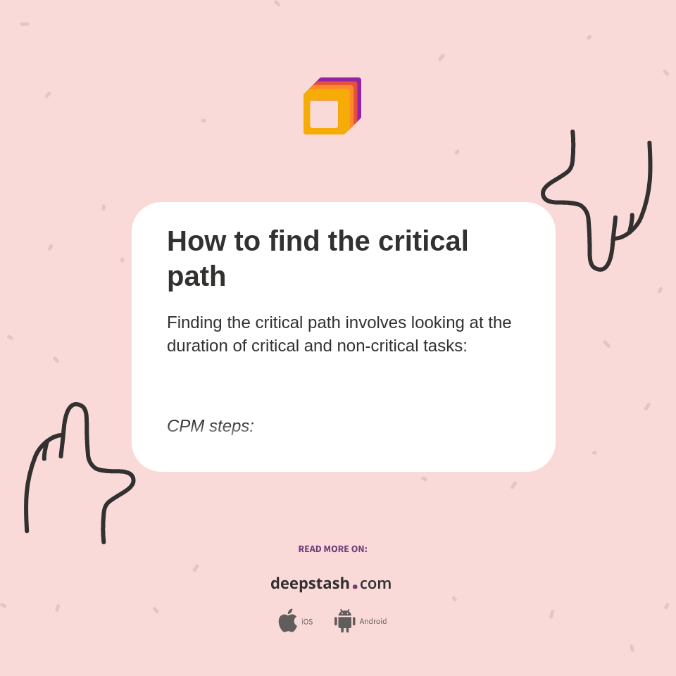 How to find the critical path - Deepstash