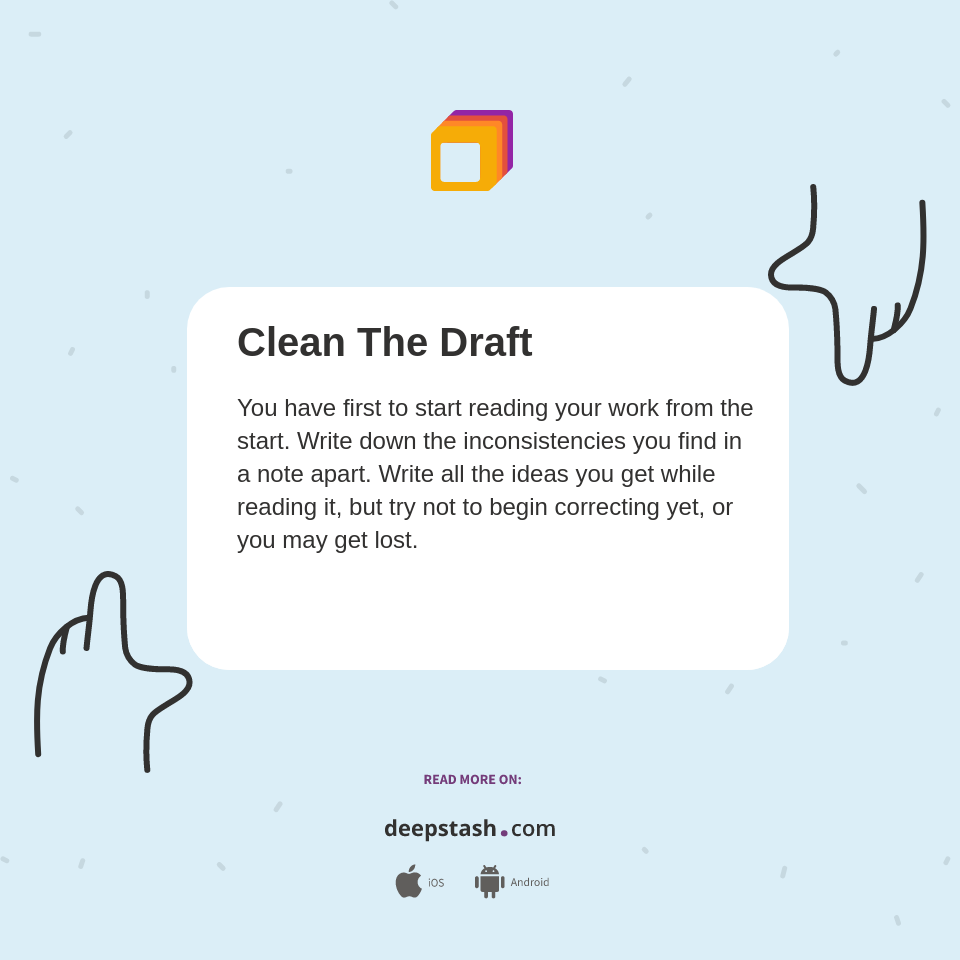 Clean The Draft - Deepstash