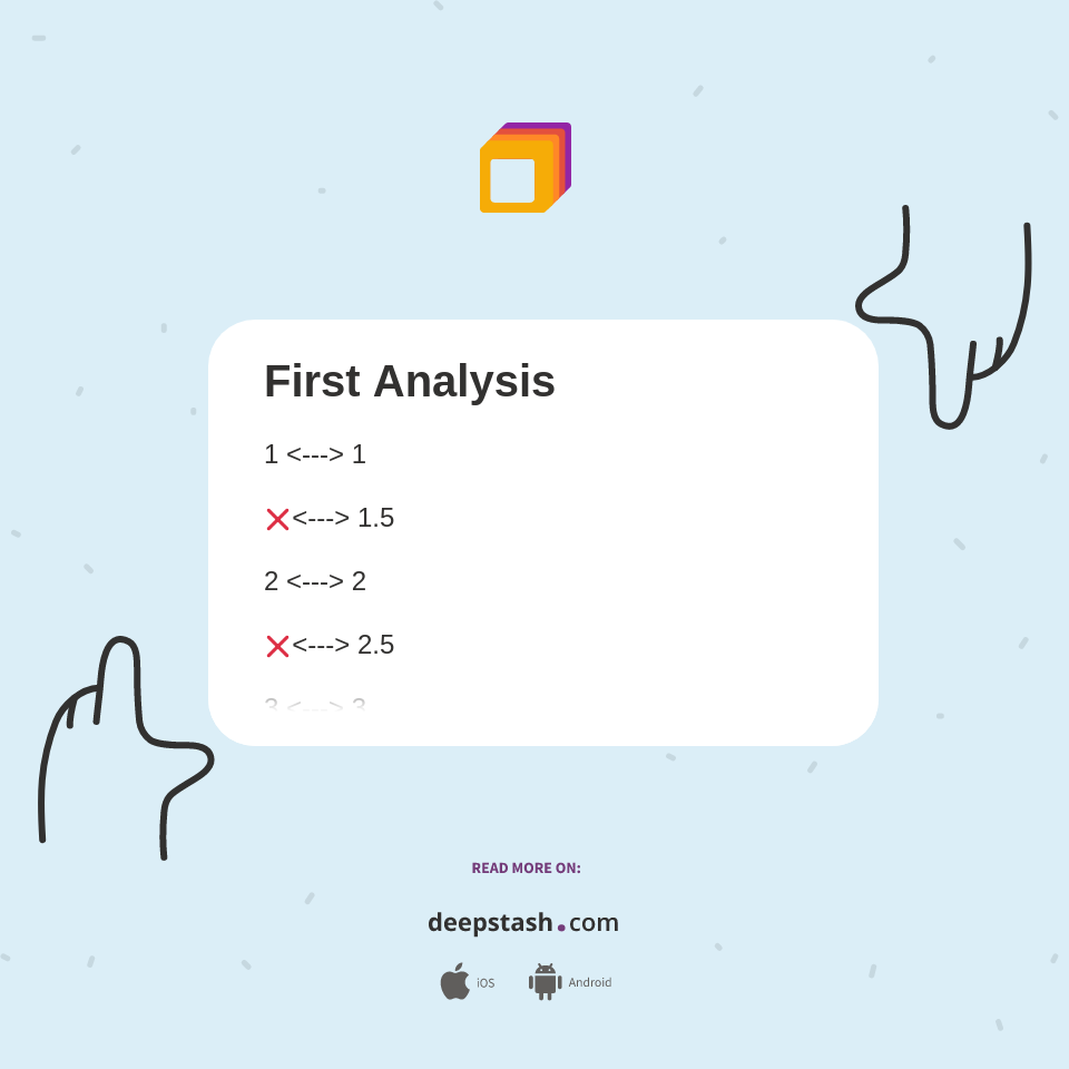 First Analysis - Deepstash
