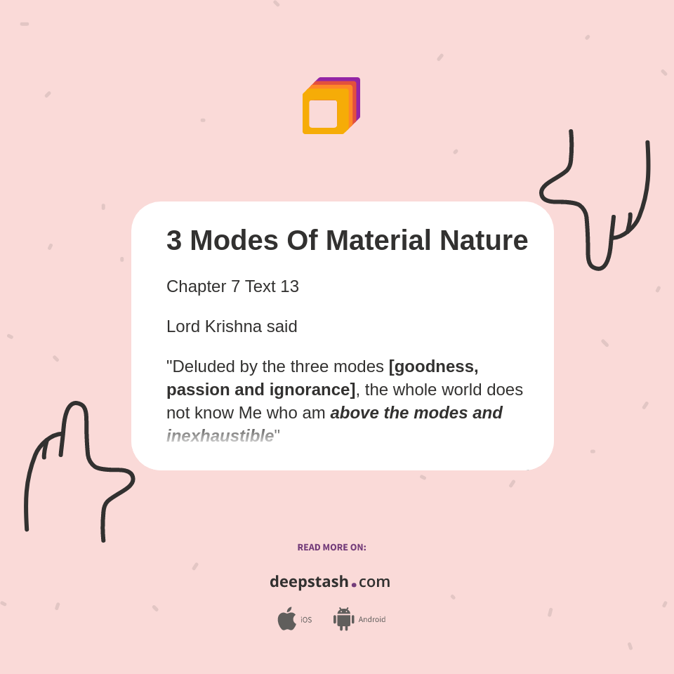 3 Modes Of Material Nature - Deepstash