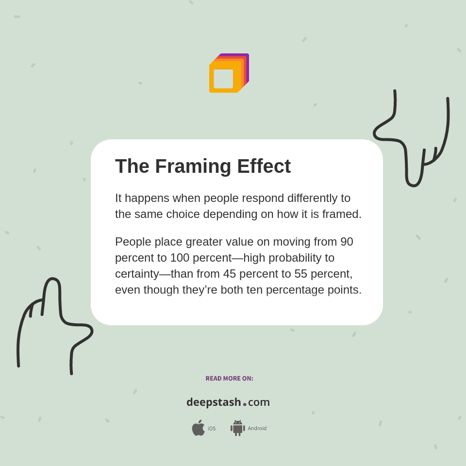 The Framing Effect - Deepstash