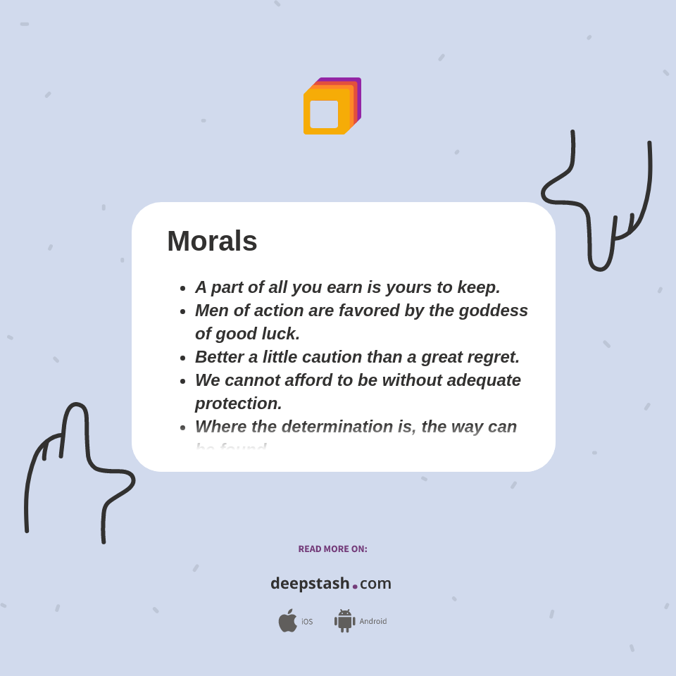Morals - Deepstash