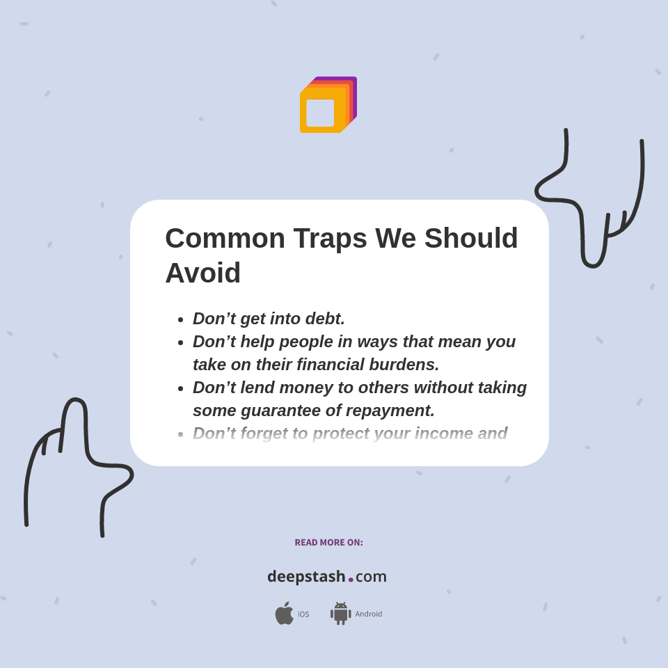 Common Traps We Should Avoid - Deepstash
