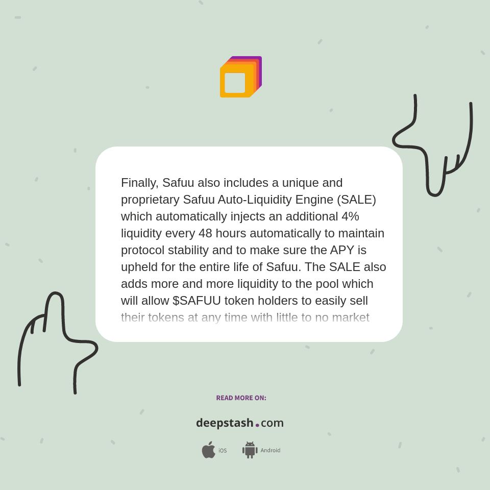 Finally, Safuu also includes a unique and proprietary Safuu... - Deepstash