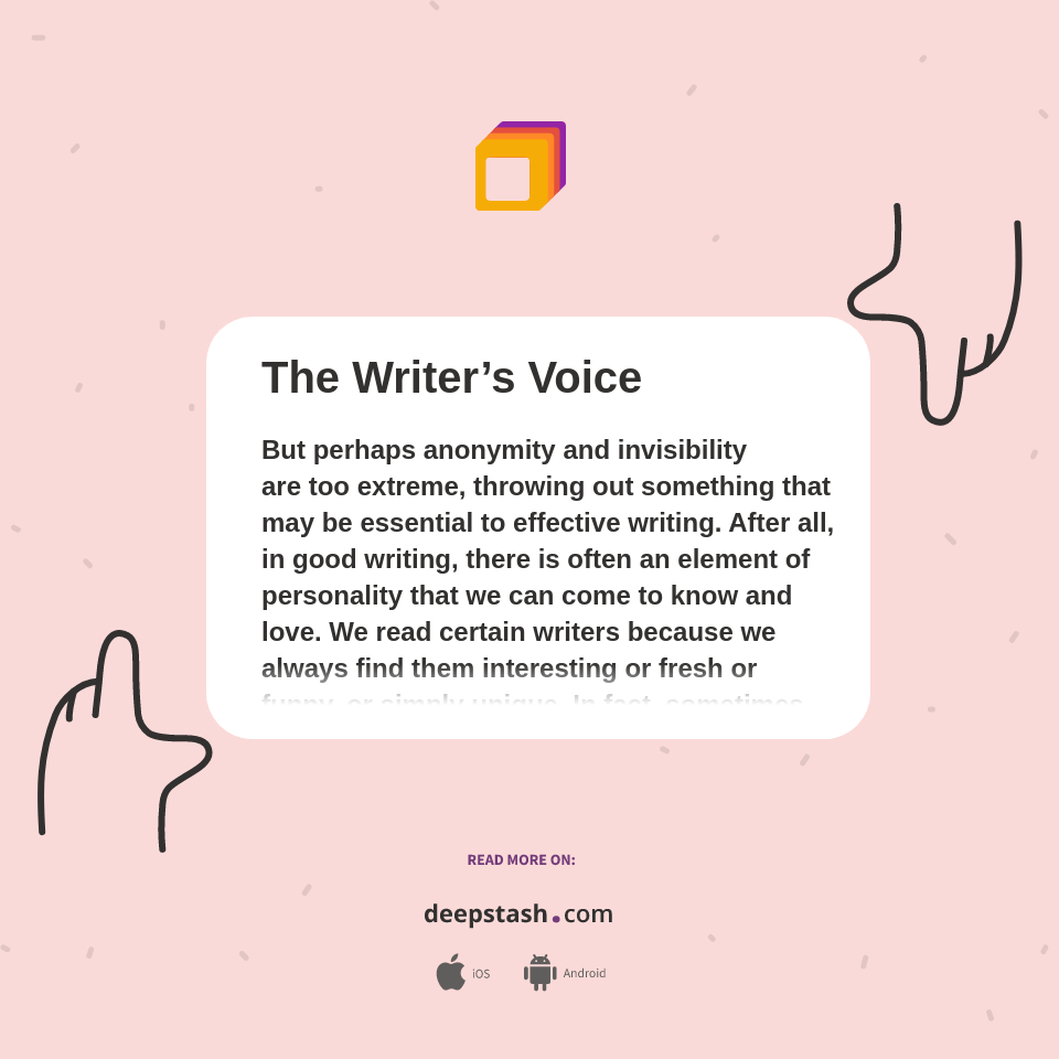 The Writer’s Voice - Deepstash
