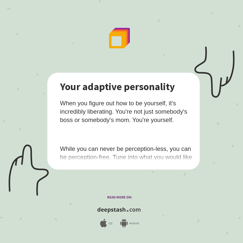 Your adaptive personality - Deepstash