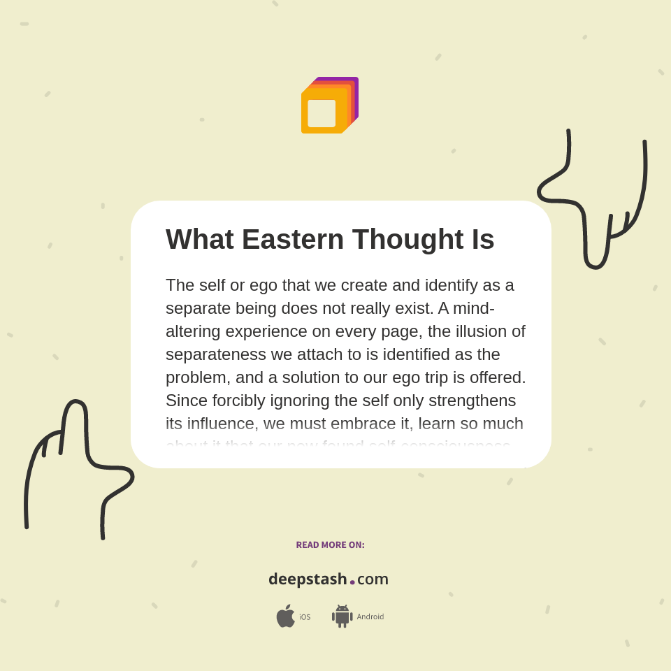 What Eastern Thought Is - Deepstash