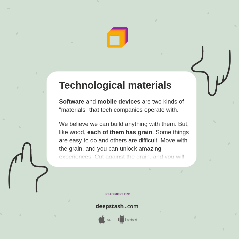 Technological materials - Deepstash