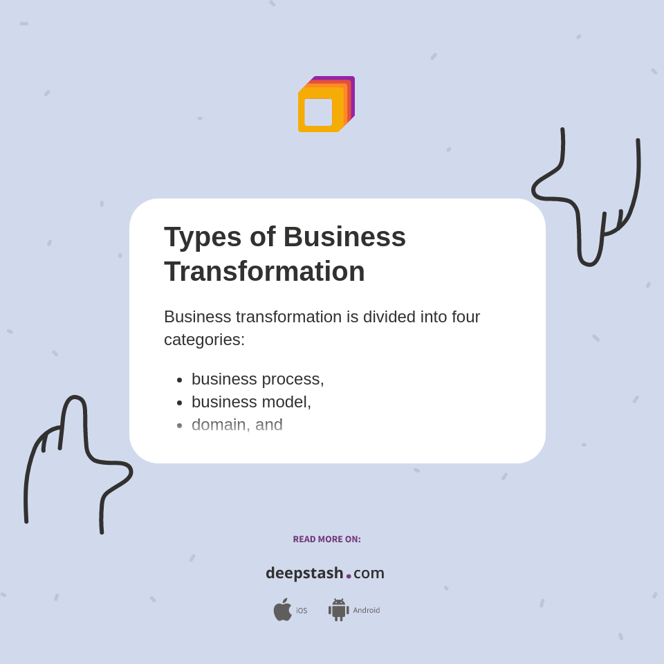 Types of Business Transformation - Deepstash