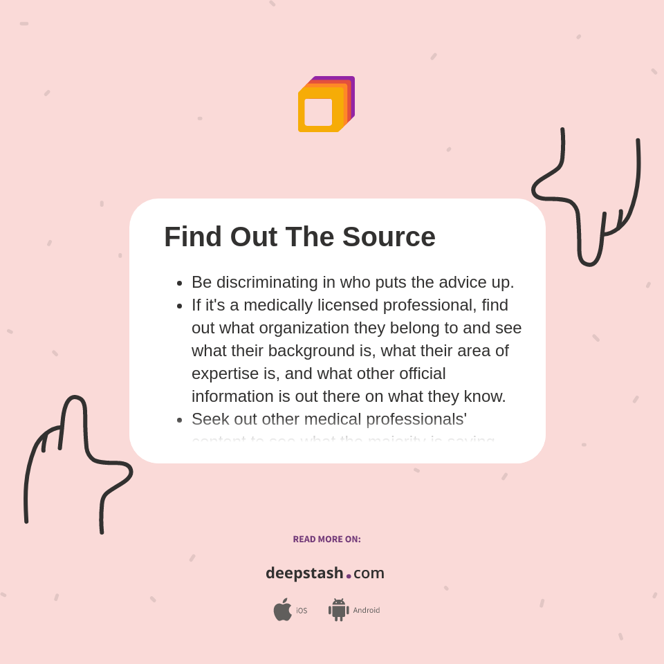 Find Out The Source - Deepstash