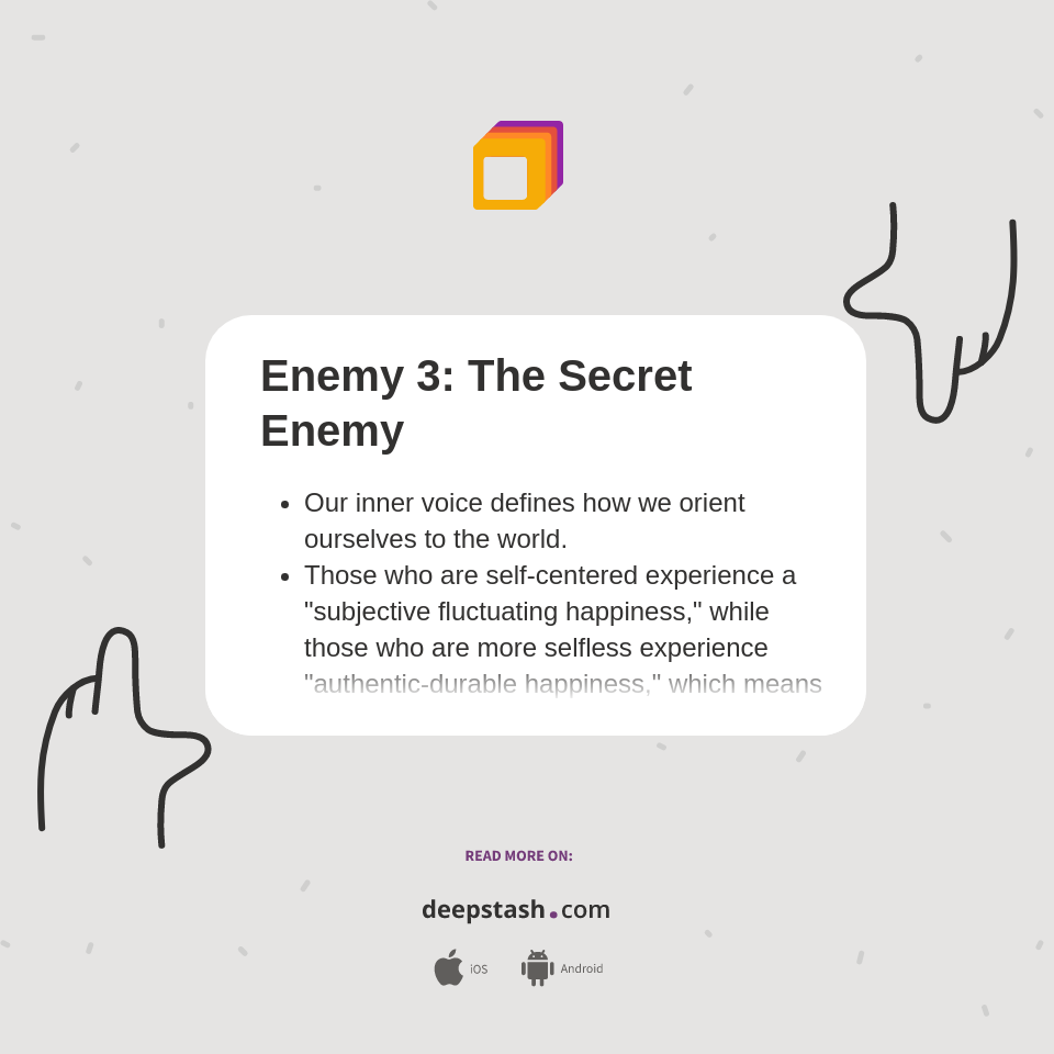 Enemy 3: The Secret Enemy - Deepstash