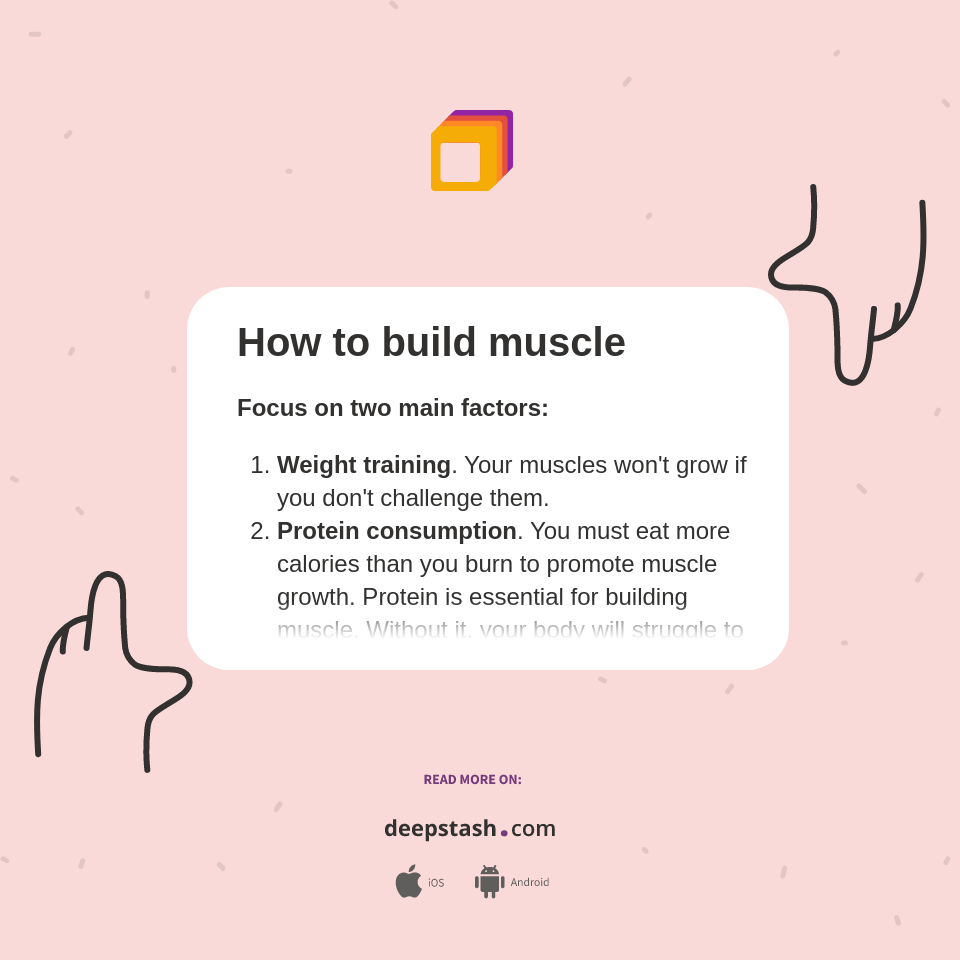 How to build muscle - Deepstash