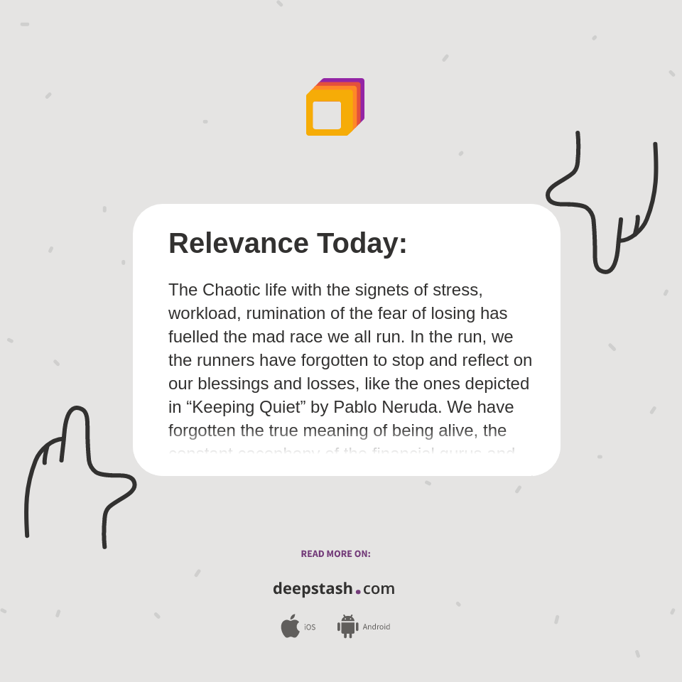 Relevance Today: - Deepstash