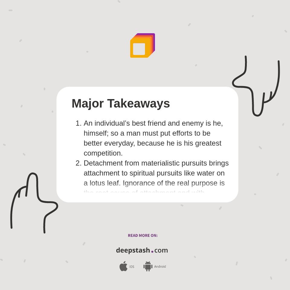 Major Takeaways - Deepstash