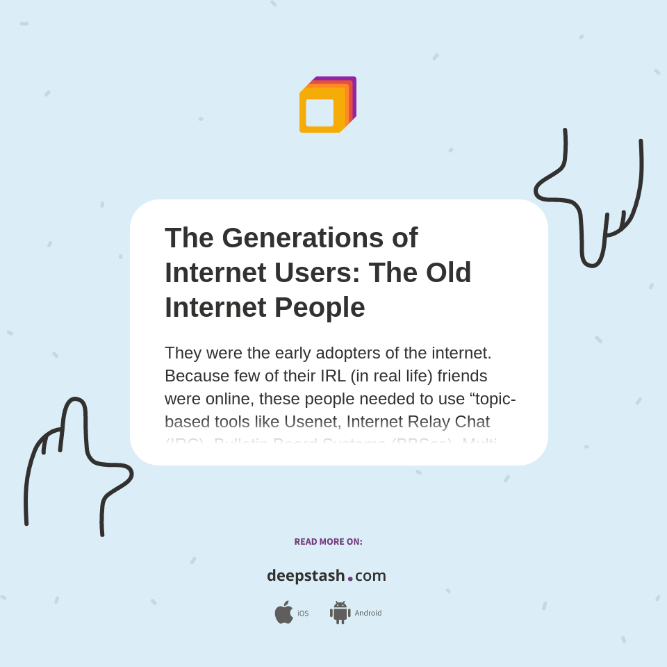 The Generations of Internet Users: The Old Internet People - Deepstash
