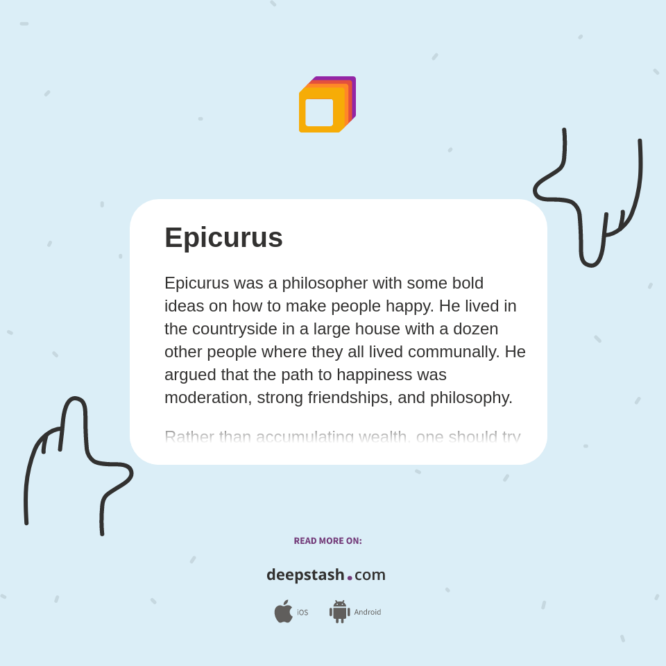 Epicurus - Deepstash