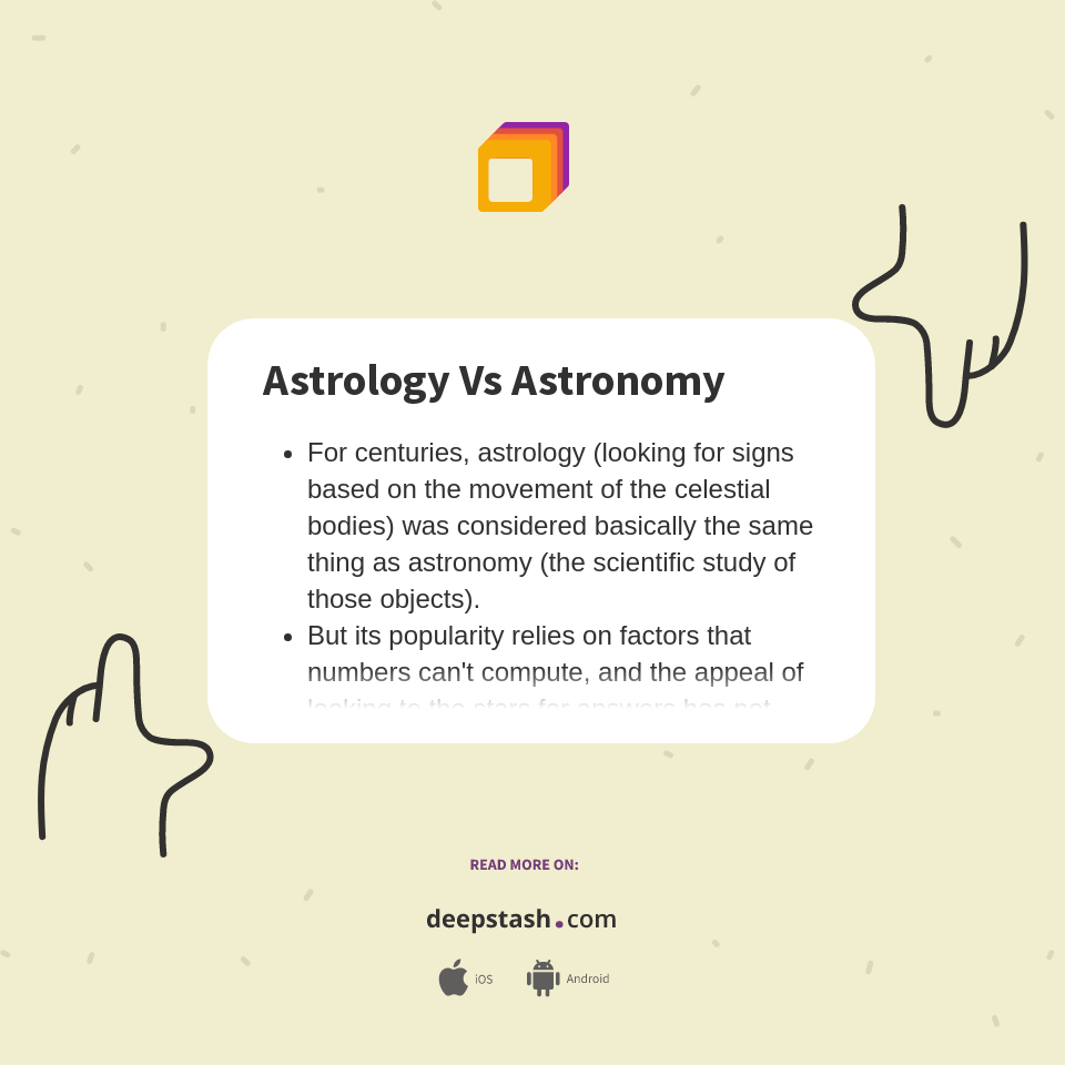 Astrology Vs Astronomy - Deepstash