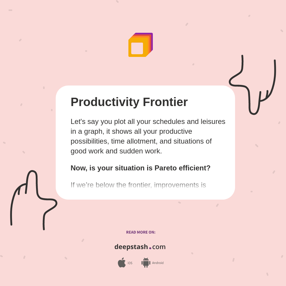 Productivity Frontier - Deepstash