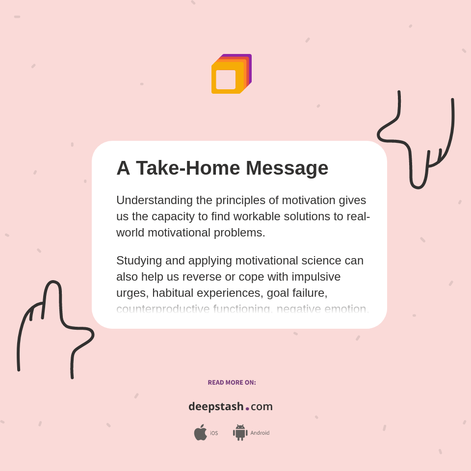 A Take-Home Message - Deepstash