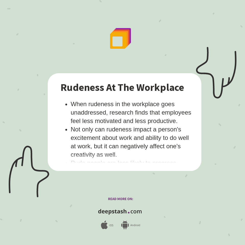 Rudeness At The Workplace - Deepstash