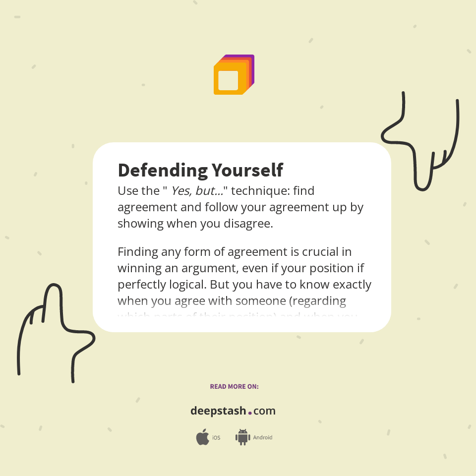 Defending Yourself - Deepstash