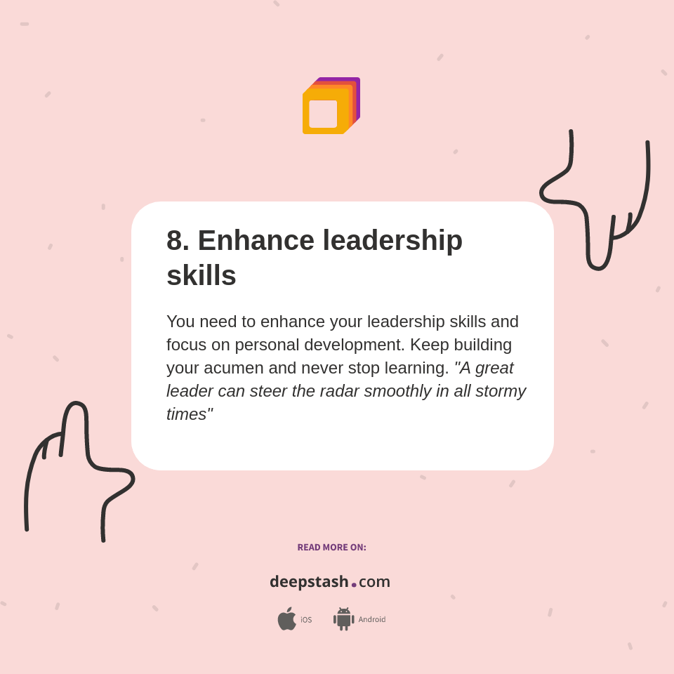8. Enhance leadership skills - Deepstash
