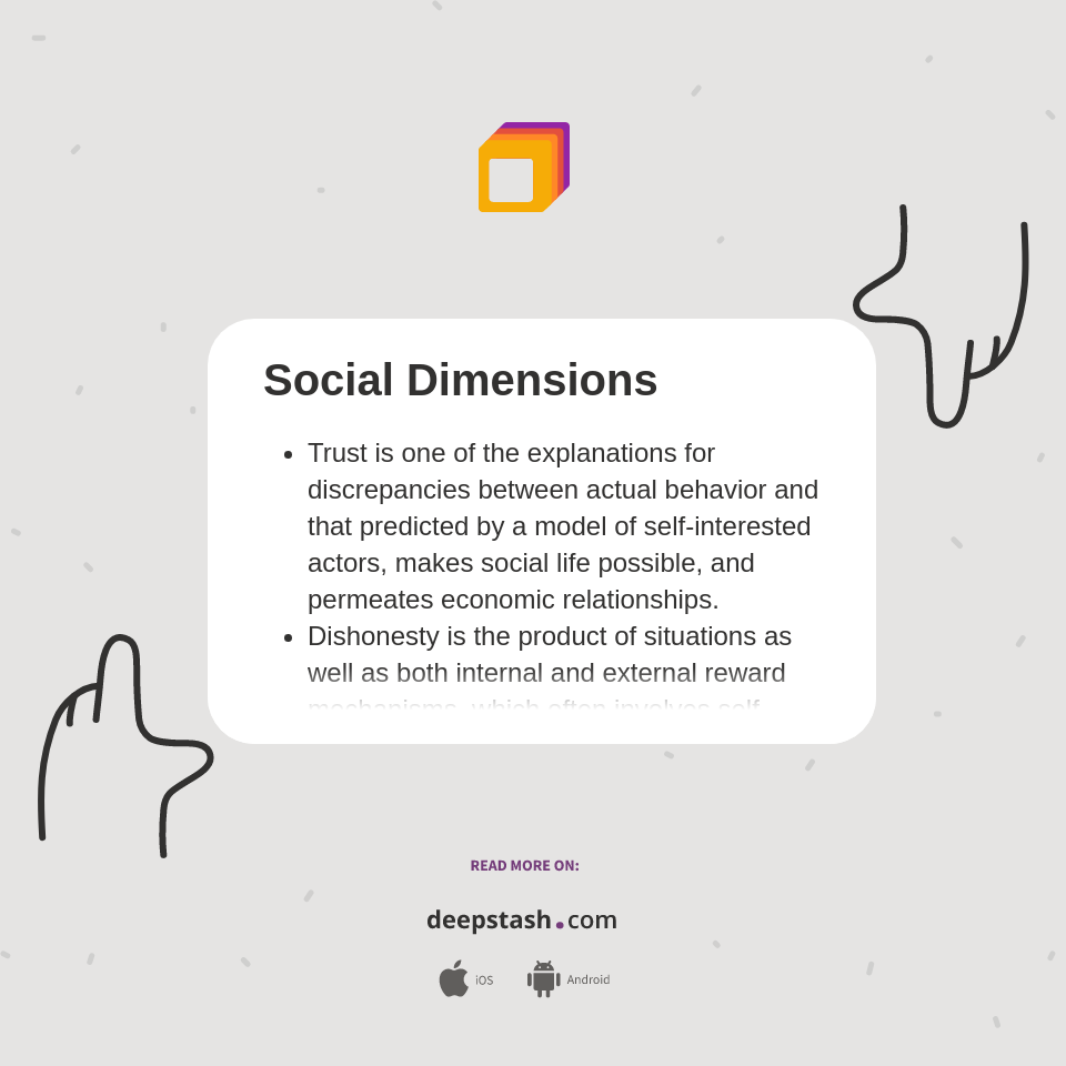 Social Dimensions - Deepstash