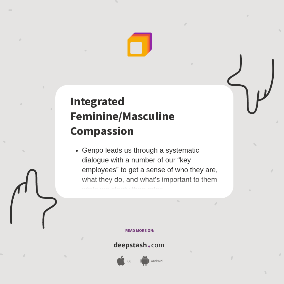 Integrated Feminine/Masculine Compassion - Deepstash