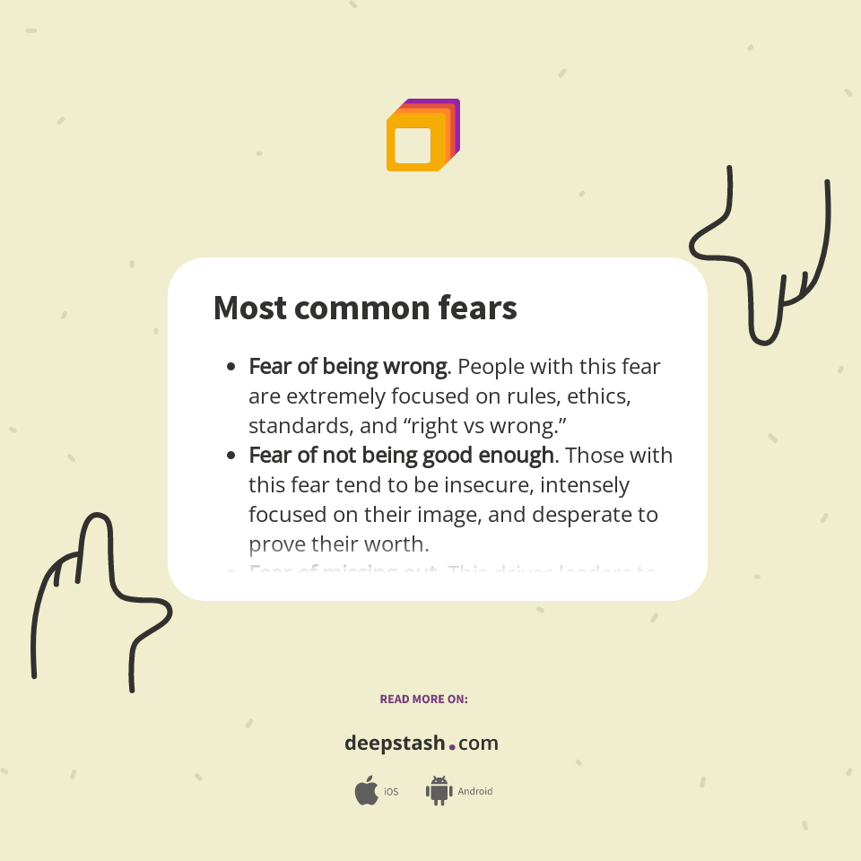 Most common fears - Deepstash