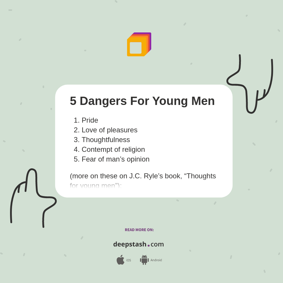 5 Dangers For Young Men - Deepstash