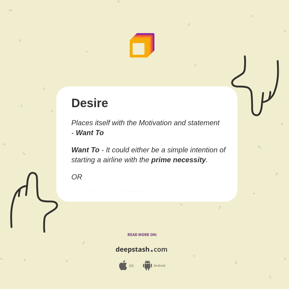 Desire - Deepstash