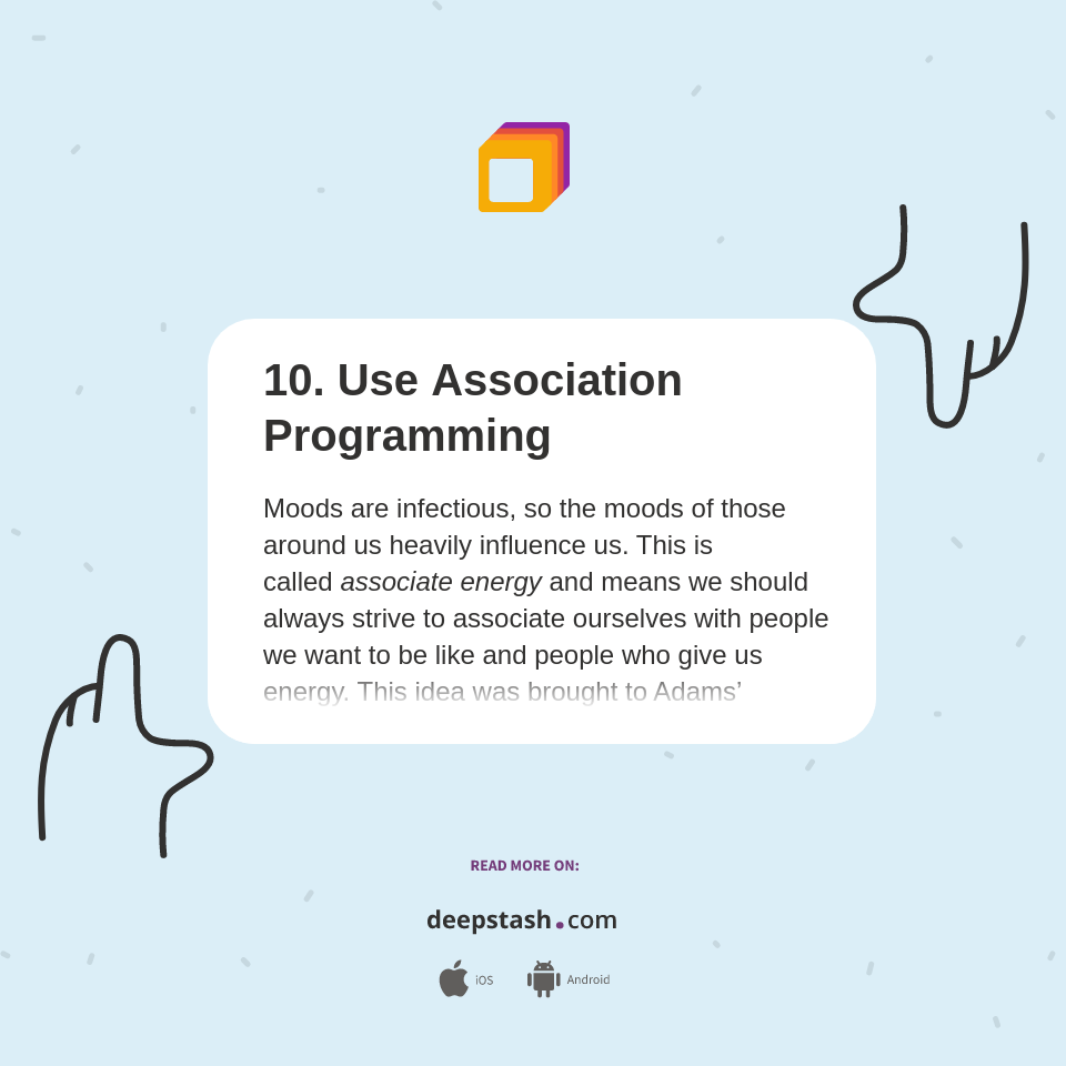10. Use Association Programming - Deepstash