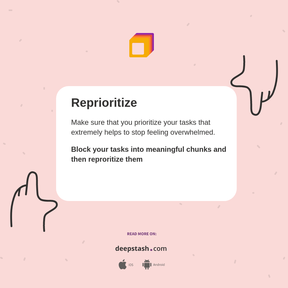 Reprioritize - Deepstash