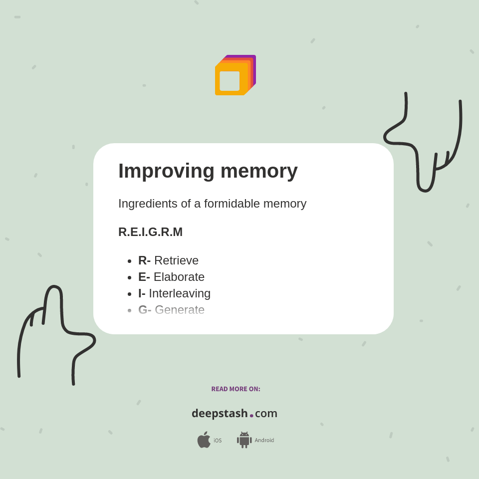 Improving memory - Deepstash