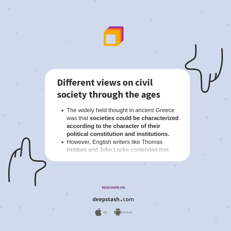 Different views on civil society through the ages - Deepstash
