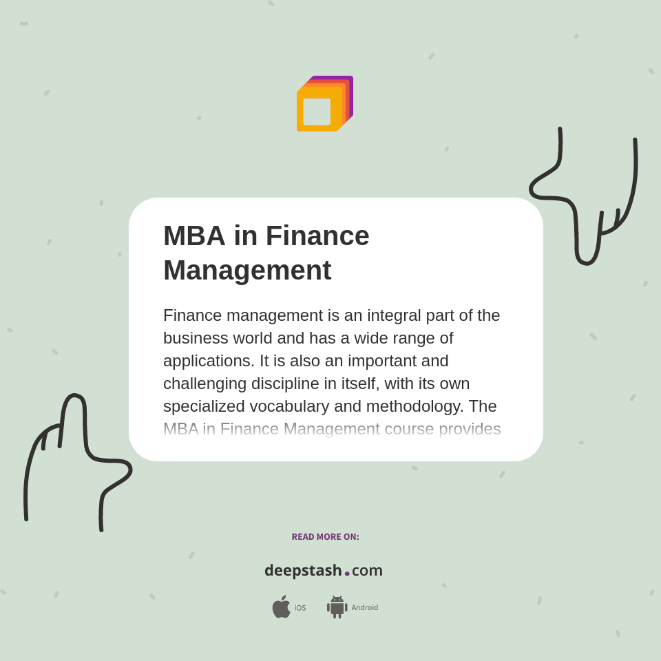 MBA in Finance Management - Deepstash